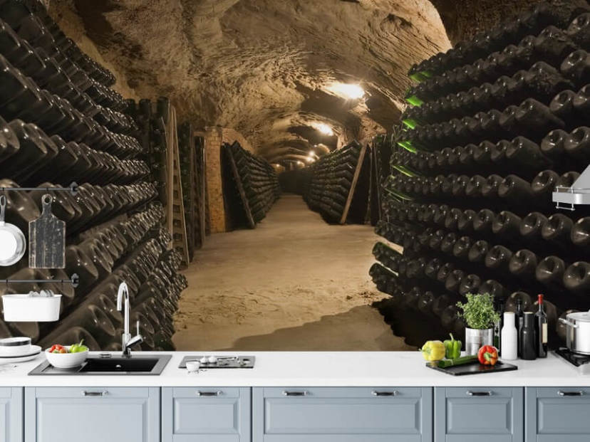 Wine Wallpaper & Wine Cellar Wall Murals | Wallsauce AU