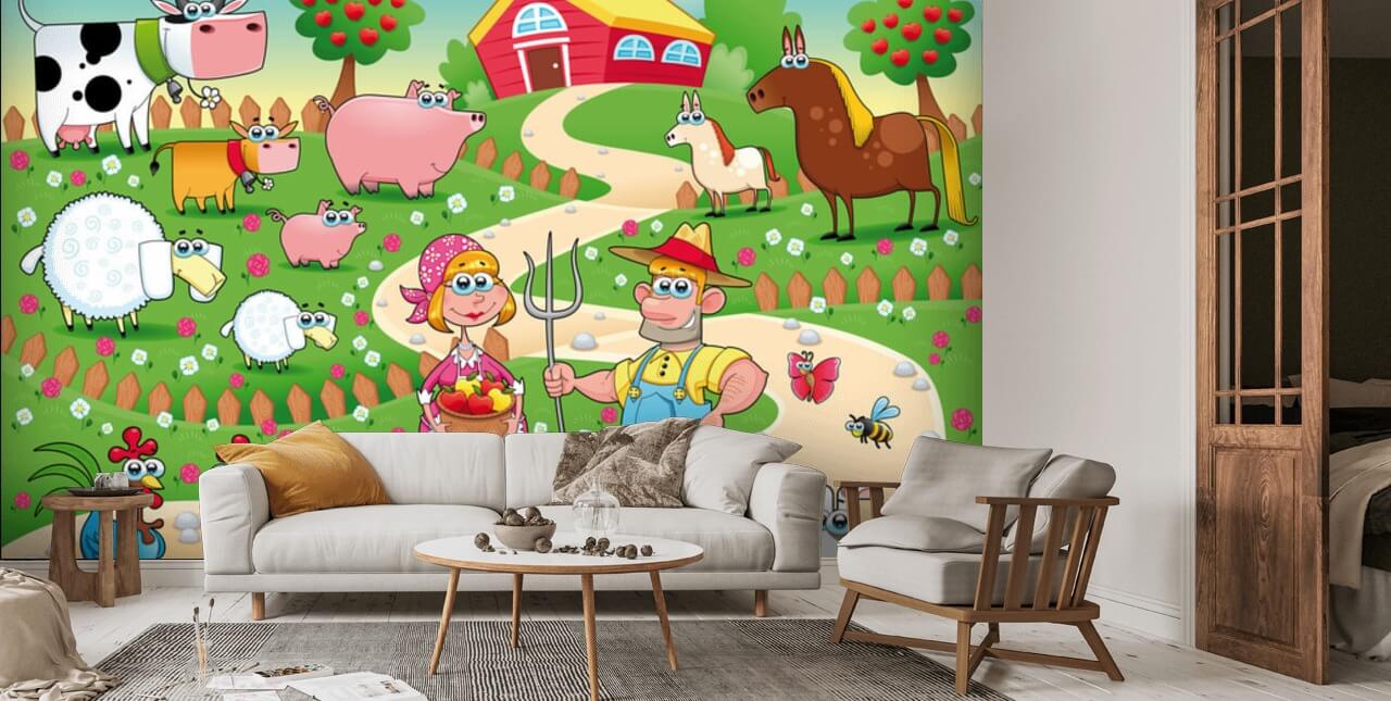 Country Farm Behang | Wallsauce NL