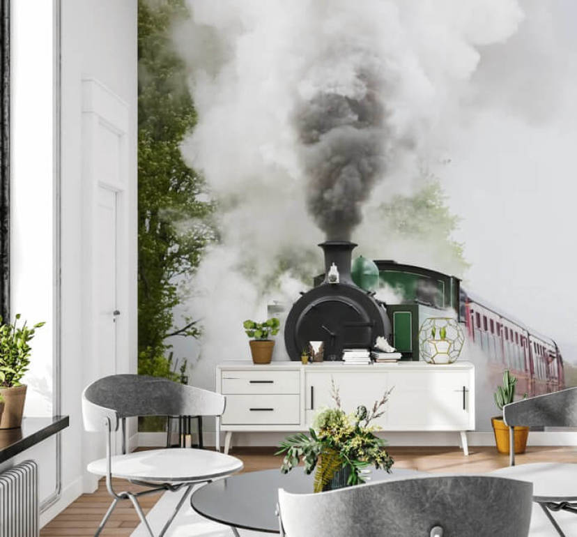 Train Wallpaper & Steam Train Wall Murals | Wallsauce UK