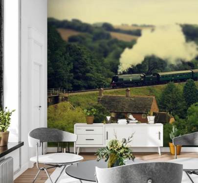 Train Wallpaper & Steam Train Wall Murals | Wallsauce UK