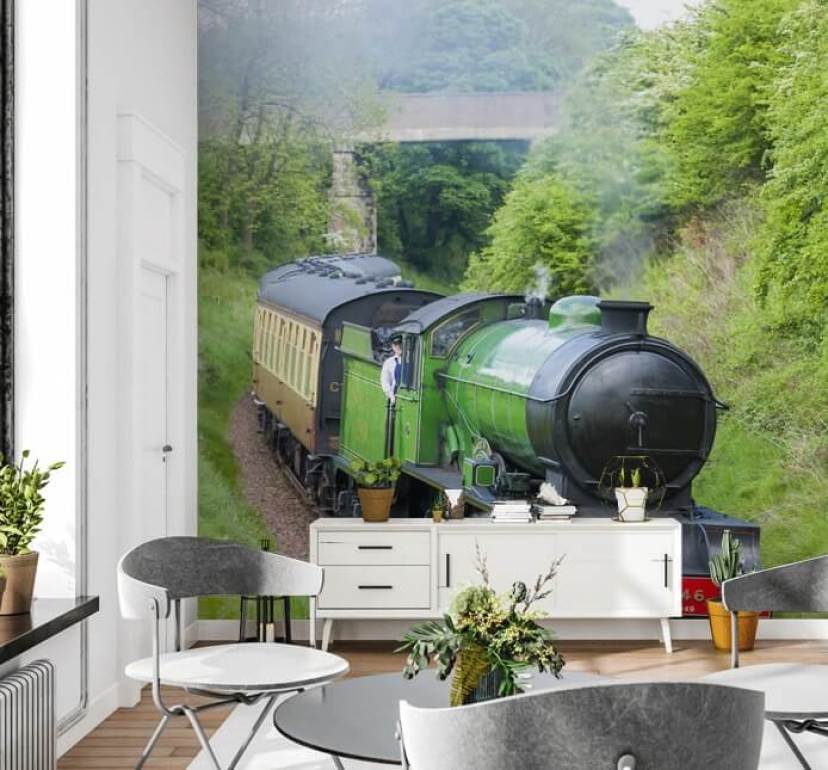 Train Wallpaper & Steam Train Wall Murals | Wallsauce UK