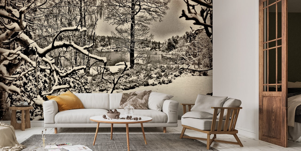 Winter Sweden Wall Mural | Wallsauce AE