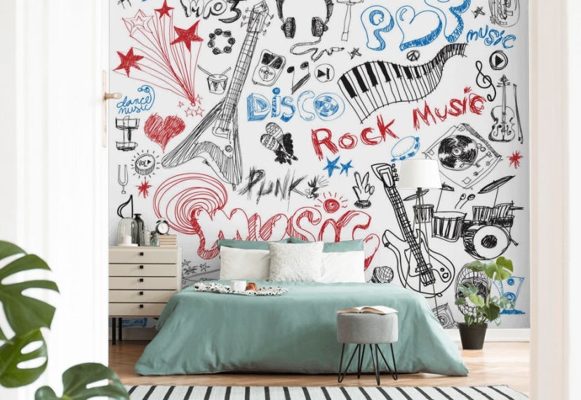 Music Wallpaper & Wall Murals | Wallsauce UK