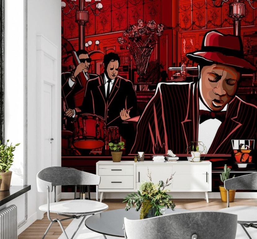 Musical Instrument Wallpaper & Wall Murals | Wallsauce UK