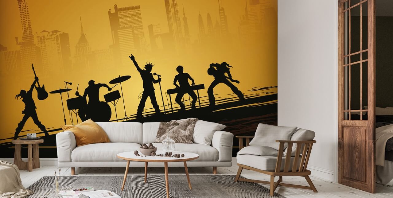 Musicans Wall Mural | Wallsauce UK