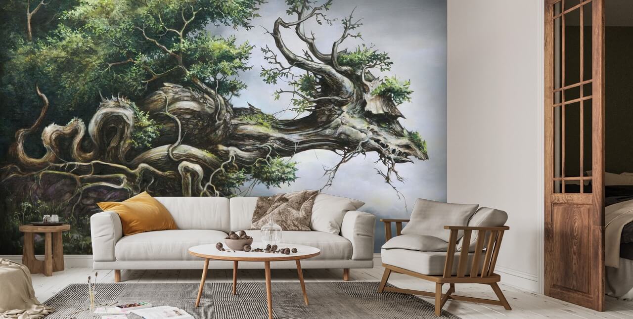 Dragon Tree Wallpaper Mural | Wallsauce US