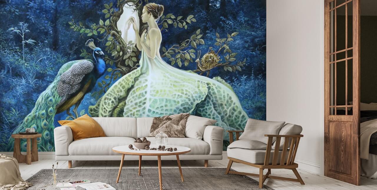 The Mirror Wall Mural | Wallsauce UK