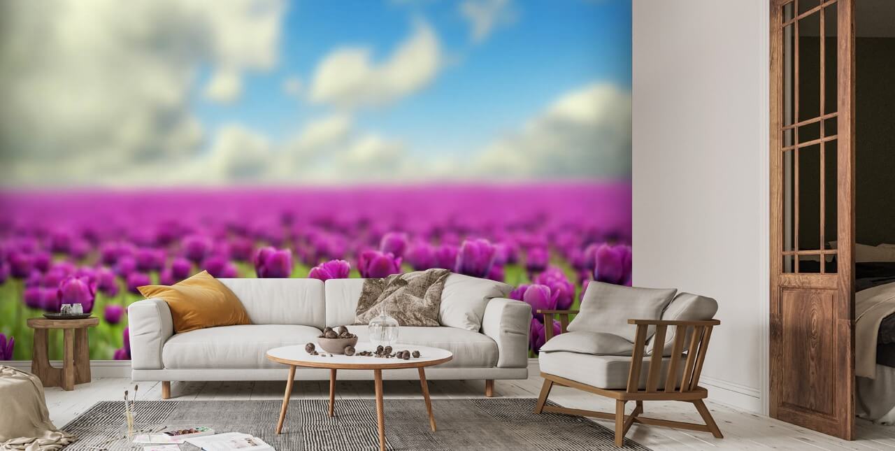 Spring Tulips Wall Mural | Wallsauce CA