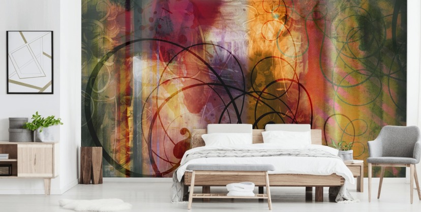 Abstract behang en abstracte muurschilderingen | Wallsauce NL