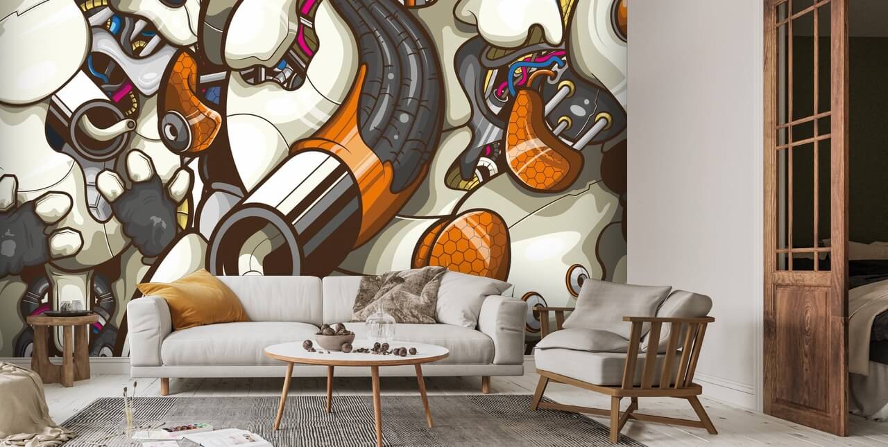 Robot Closeup (2013) Wall Mural | Wallsauce UK