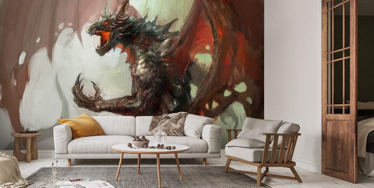 Dragon Rage Wallpaper | Wallsauce UK