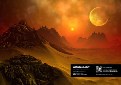 Fantasy Alien Planet 2 Wallpaper Mural | Wallsauce US