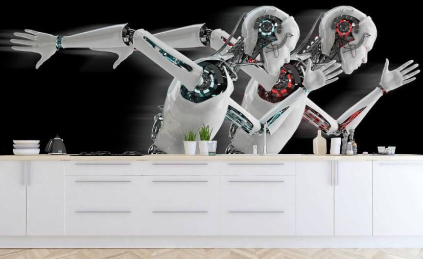 Robot Wallpaper & Wall Murals | Wallsauce UK
