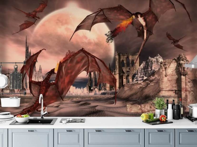 Dragon Wallpaper & Wall Murals | Wallsauce UK