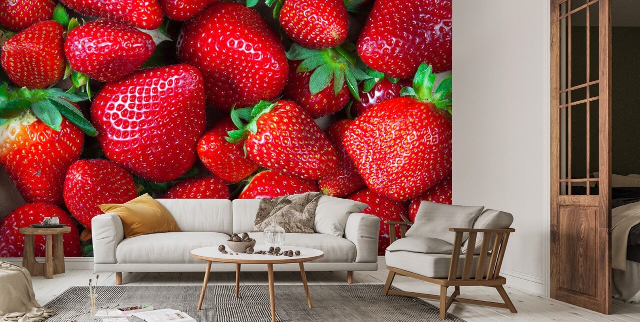Strawberries Fresh Wallpaper | Wallsauce US