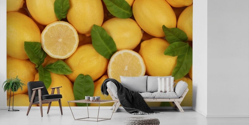 Lemon Wallpaper Murals | Wallsauce UK