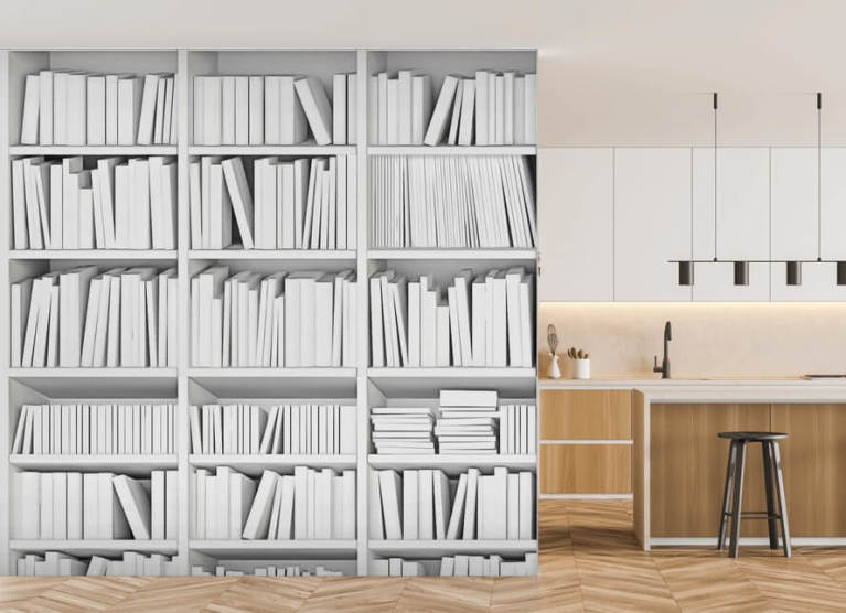 Bookcase Wallpaper & Wall Murals | Wallsauce US