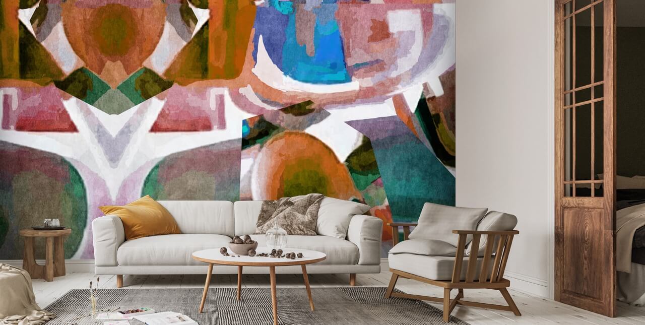 Dreamland - Orange Wall Mural by Studio Arterie | Wallsauce US