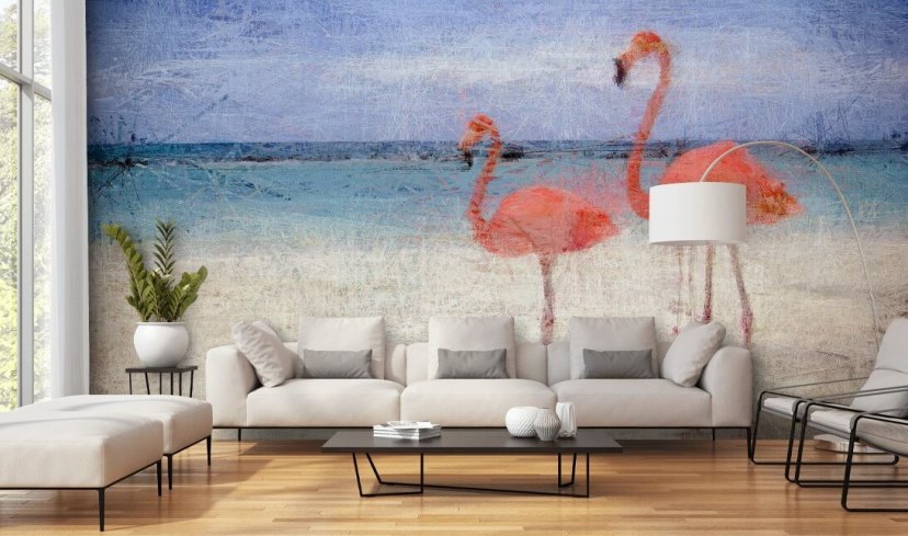 Flamingo Wallpaper & Wall Murals | Wallsauce US