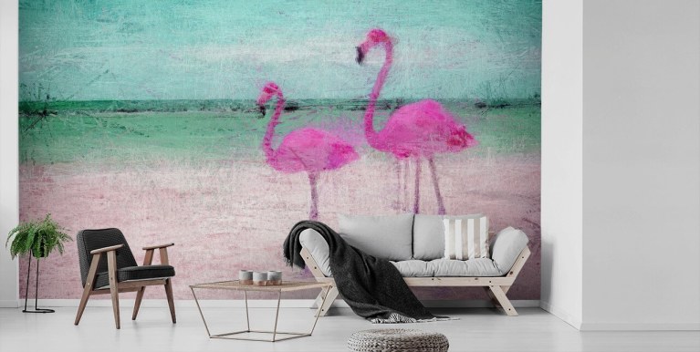 Flamingo Wallpaper & Wall Murals | Wallsauce US