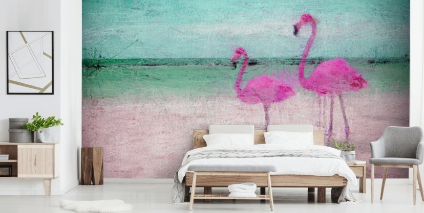 Flamingo Wallpaper & Wall Murals | Wallsauce US