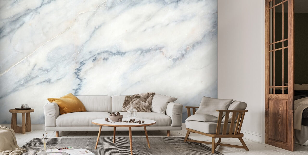 Pale Stone Marble Wallpaper Mural | Wallsauce CA
