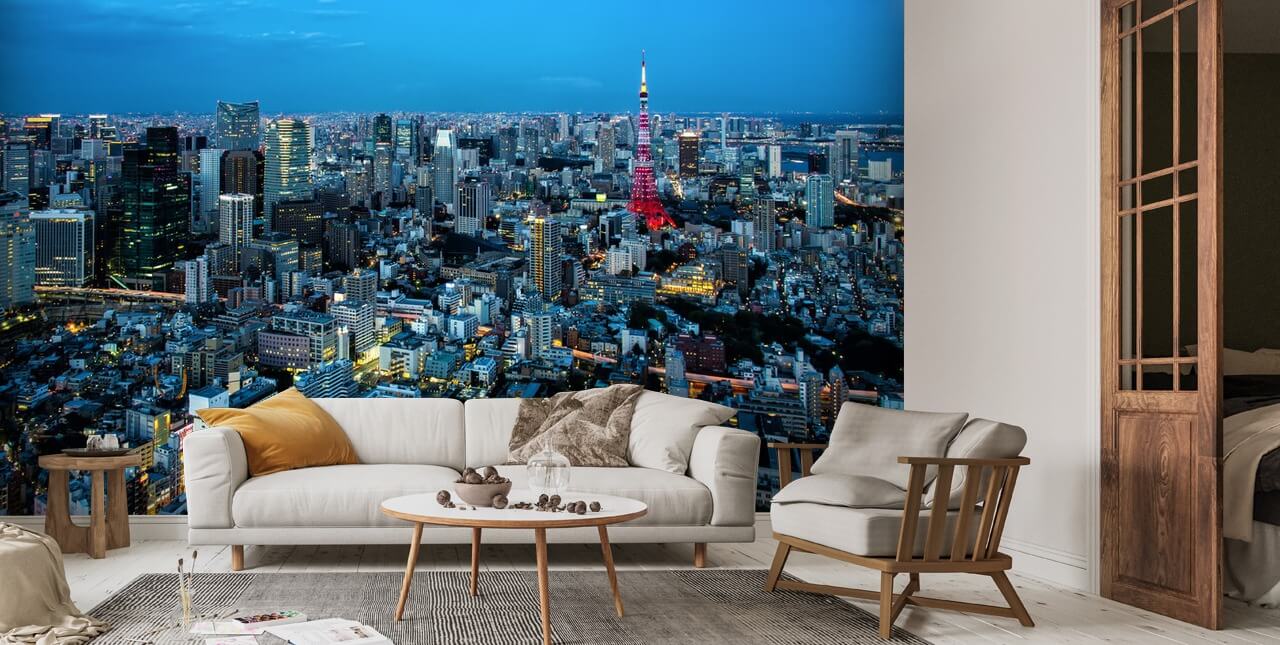 Tokyo City Wall Mural | Wallsauce AU