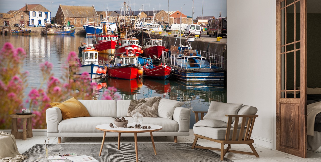 Howth Harbour Wallpaper Mural | Wallsauce US
