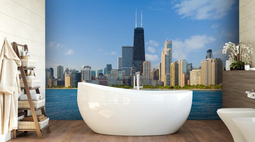 Chicago Wallpaper & Wall Murals | Wallsauce US