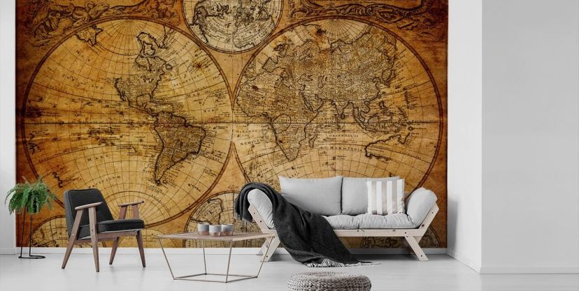 Ancient World Map Wallpaper | Wallsauce CA