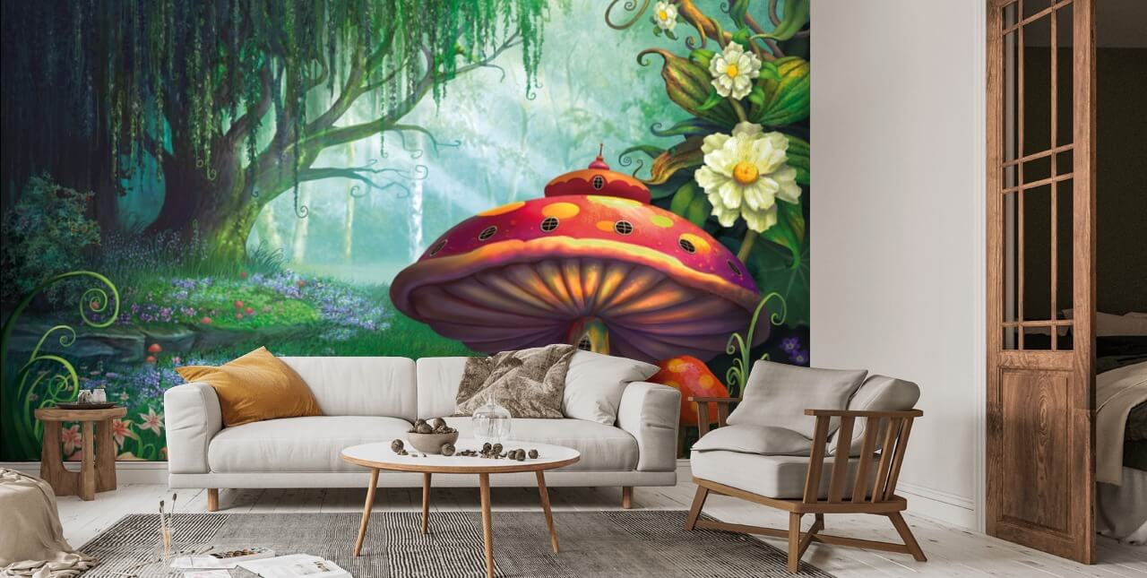 Enchanted Forest Wallpaper Mural by Philip Straub | Wallsauce CA