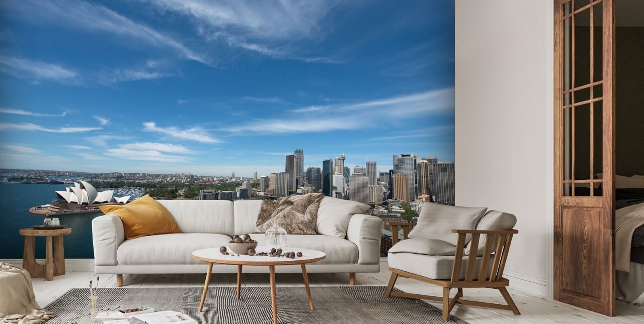 Sydney Skyline and Opera House Wall Mural | Wallsauce US