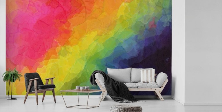 Multicoloured Wallpaper Murals | Wallsauce UK