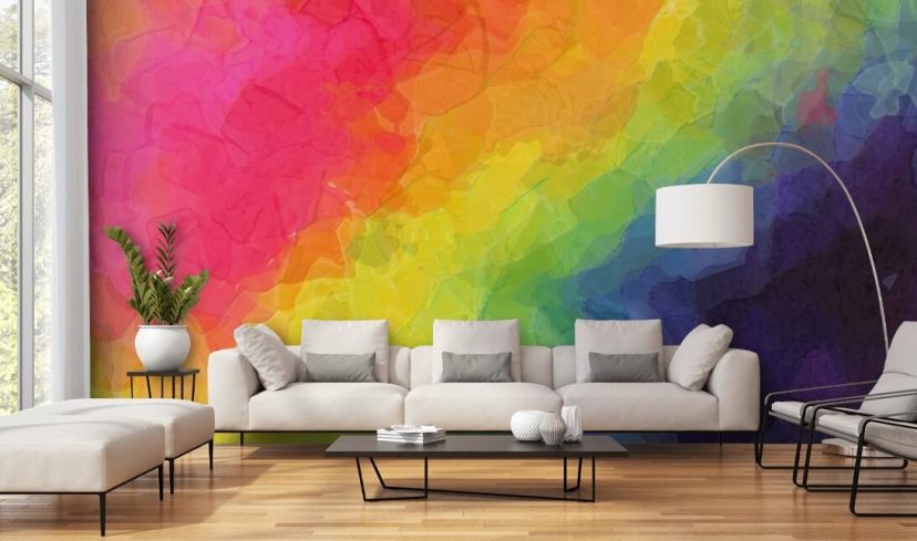 Multicoloured Wallpaper Murals | Wallsauce UK