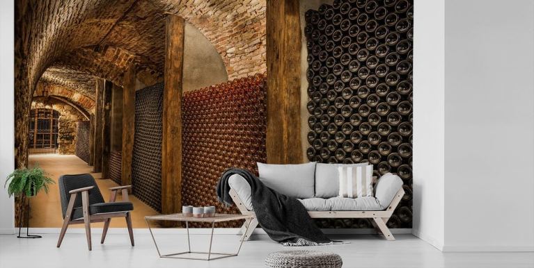 Wine Wallpaper & Wine Cellar Wall Murals | Wallsauce UK