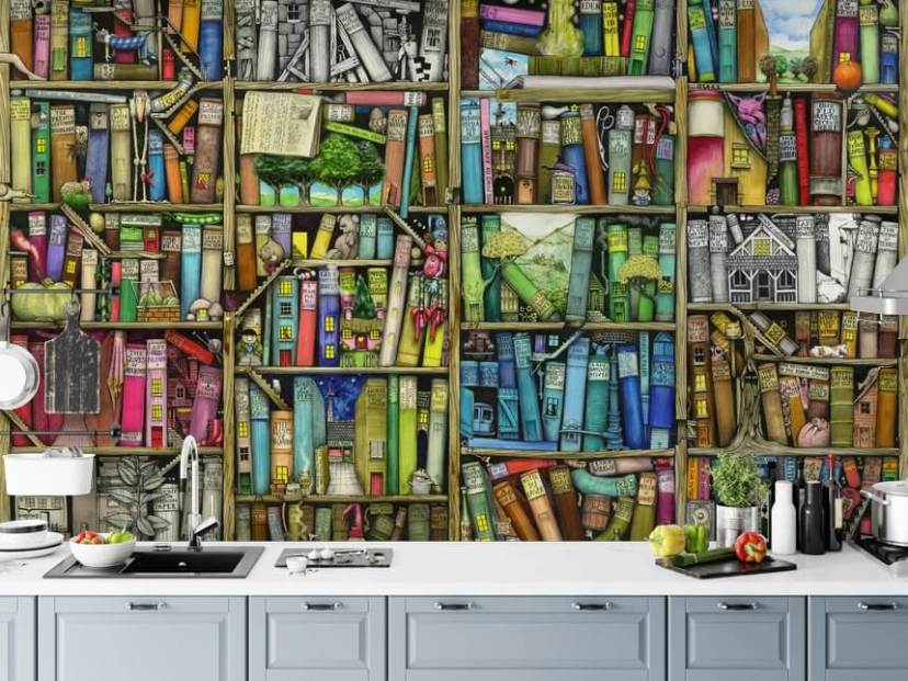 Colorful Bookshelf Wallpaper Bookshelf HD Wallpapers (100++)