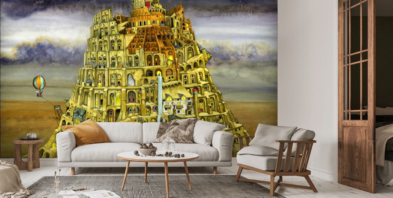 Babel Wall Mural | Wallsauce EU
