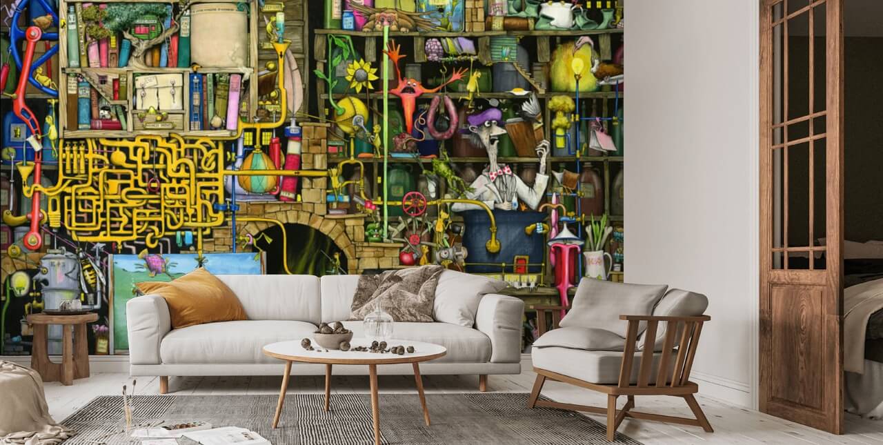 Laboratory Wall Mural | Wallsauce UK