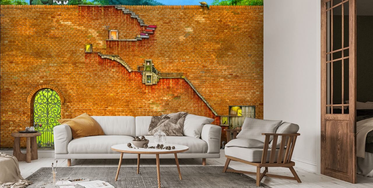 Long Way To The Top Wall Mural | Wallsauce US