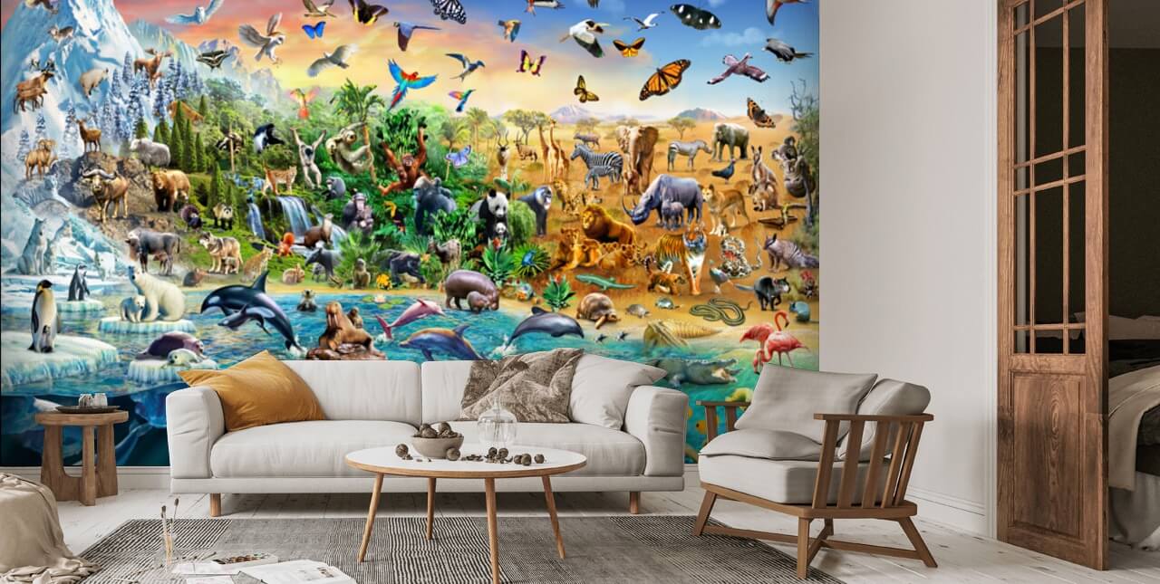 Endangered Species Wall Mural | Wallsauce US