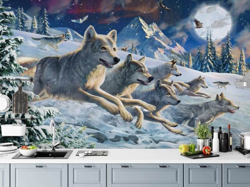 Wolf Wallpaper and Wall Murals | Wallsauce UK