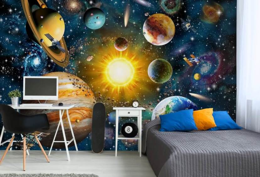 Childrens Space Wallpaper & Rocket Murals | Wallsauce US