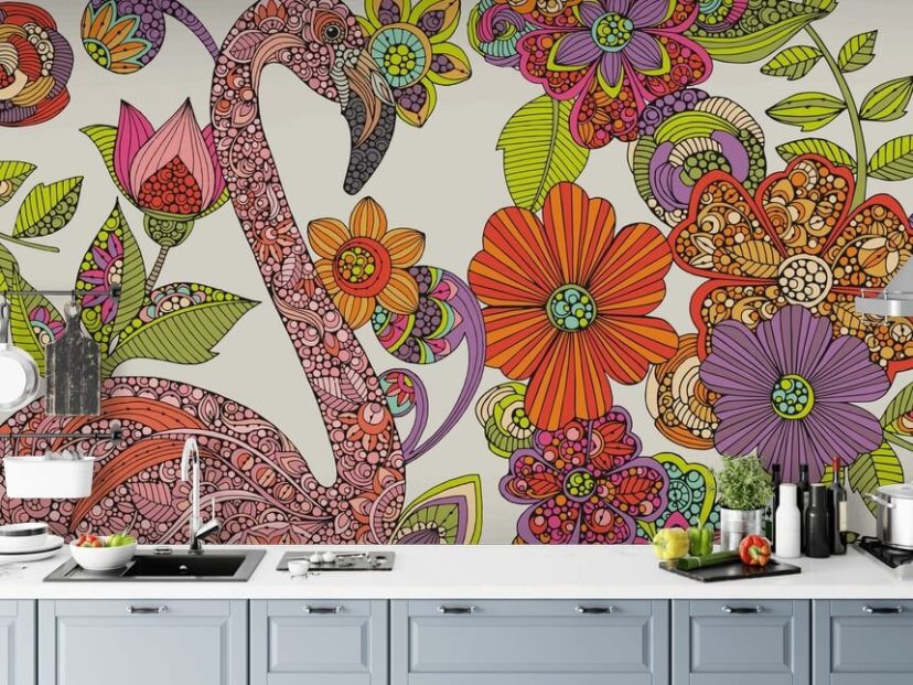 Flamingo Wallpaper & Wall Murals | Wallsauce US