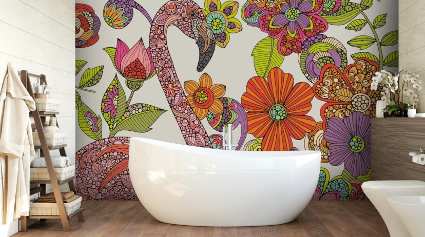 Flamingo Wallpaper & Wall Murals | Wallsauce US