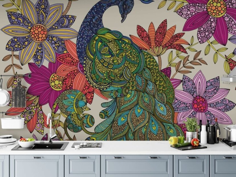 Peacock Wallpaper and Wall Murals | Wallsauce EU