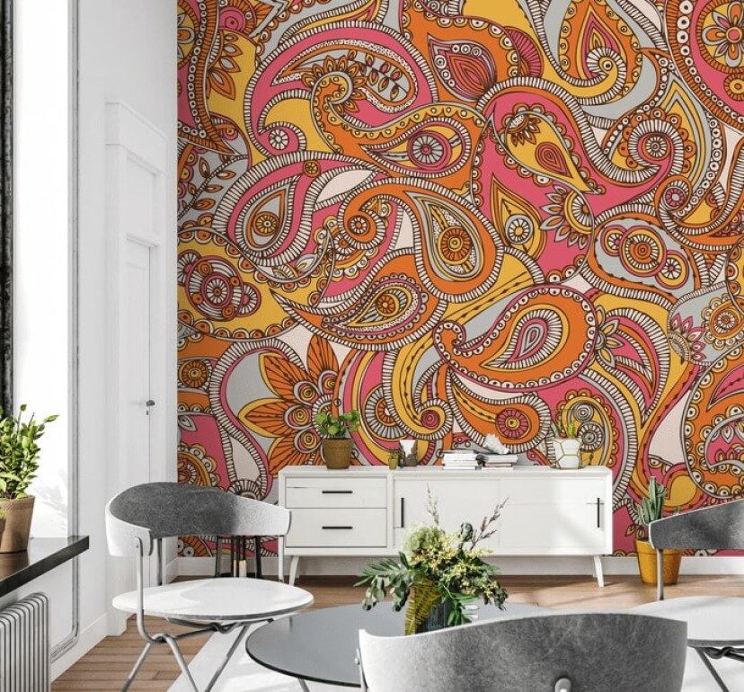 Paisley Wallpaper & Paisley Wall Murals | Wallsauce UK