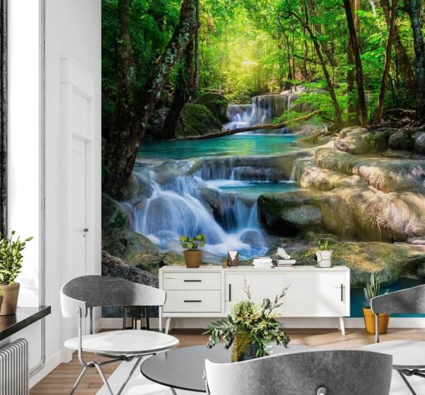 Waterfall Wallpaper & Wall Murals | Wallsauce UK