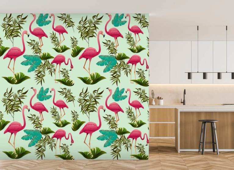 Flamingo Wallpaper & Wall Murals | Wallsauce US