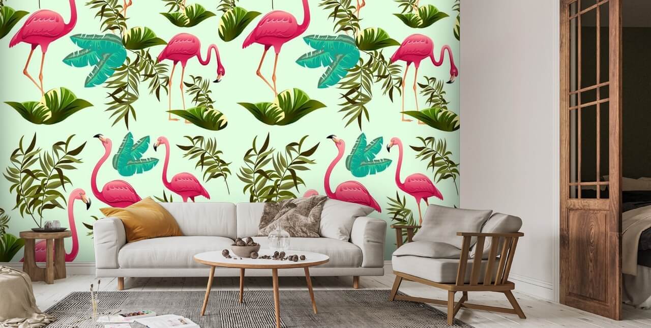 Flamingo Print Wallpaper