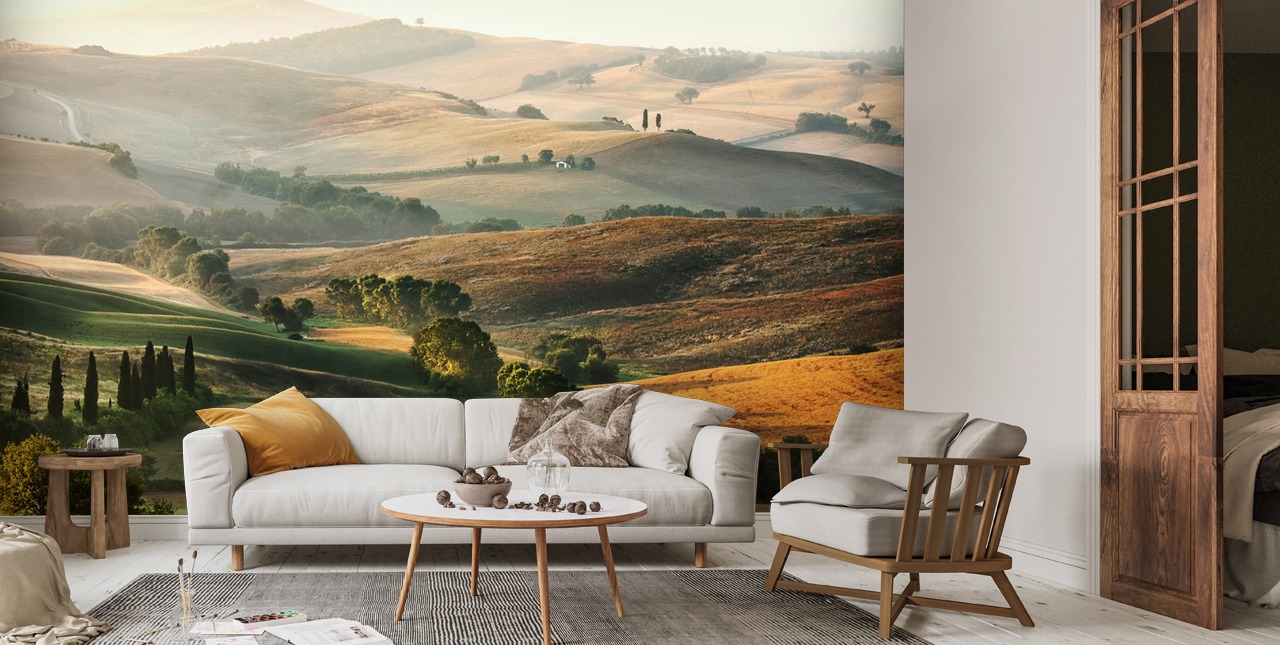 Italian Countryside Wall Mural | Wallsauce US